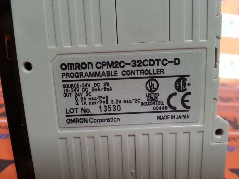 OMRON CPM2C-32CDTC-D PROGRAMMABLE CONTROLLER - 裕益科技自動化設備可程式編碼器PLC分散式控制系統DCS